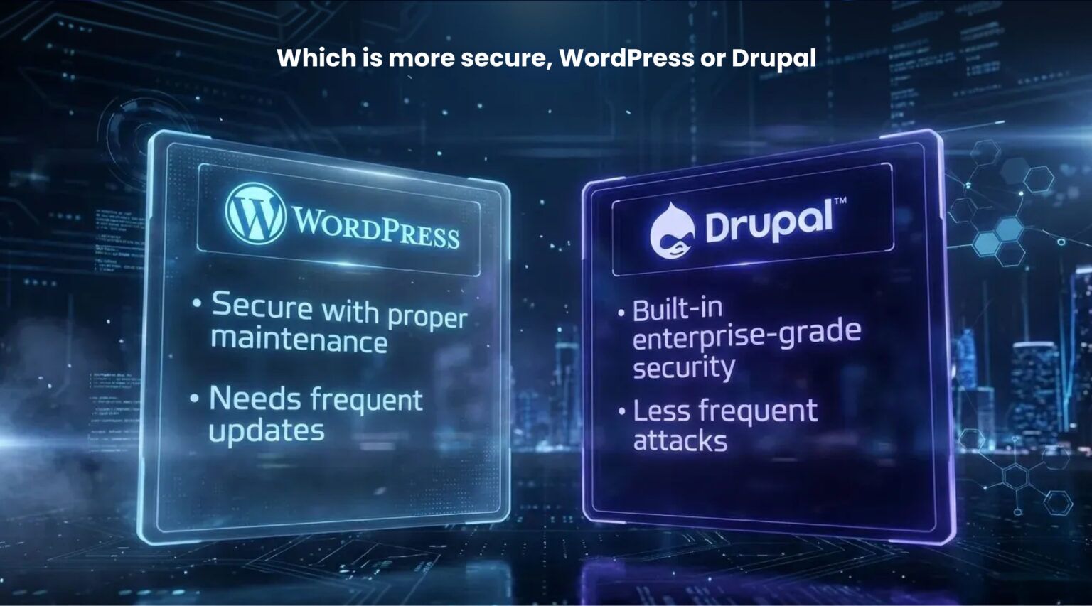 A Brief Comparison of WordPress vs Drupal for USA Businesses